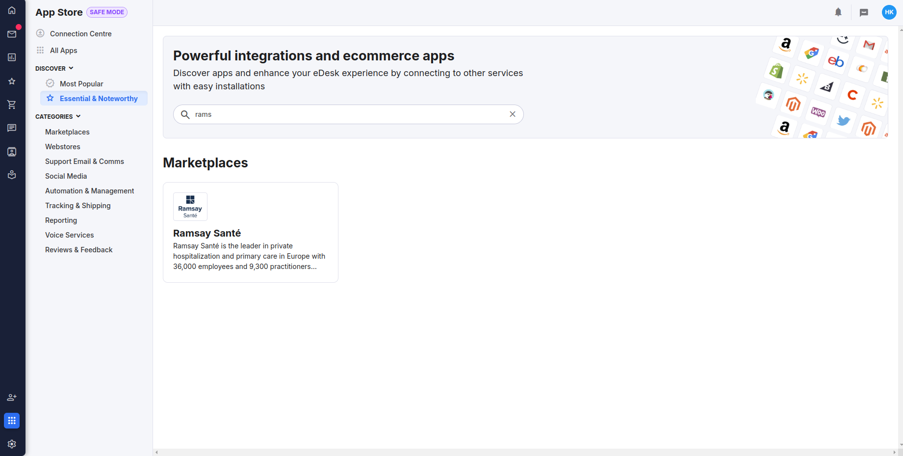 Connecting Ramsay Santé with eDesk | Link your marketplaces | eDesk ...