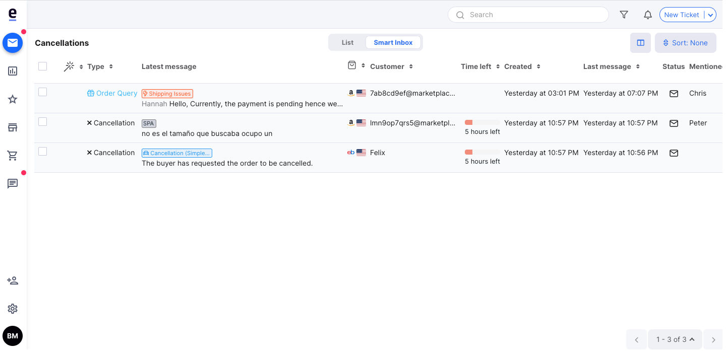 Smart Inbox | Advanced features | eDesk Support Knowledge Base