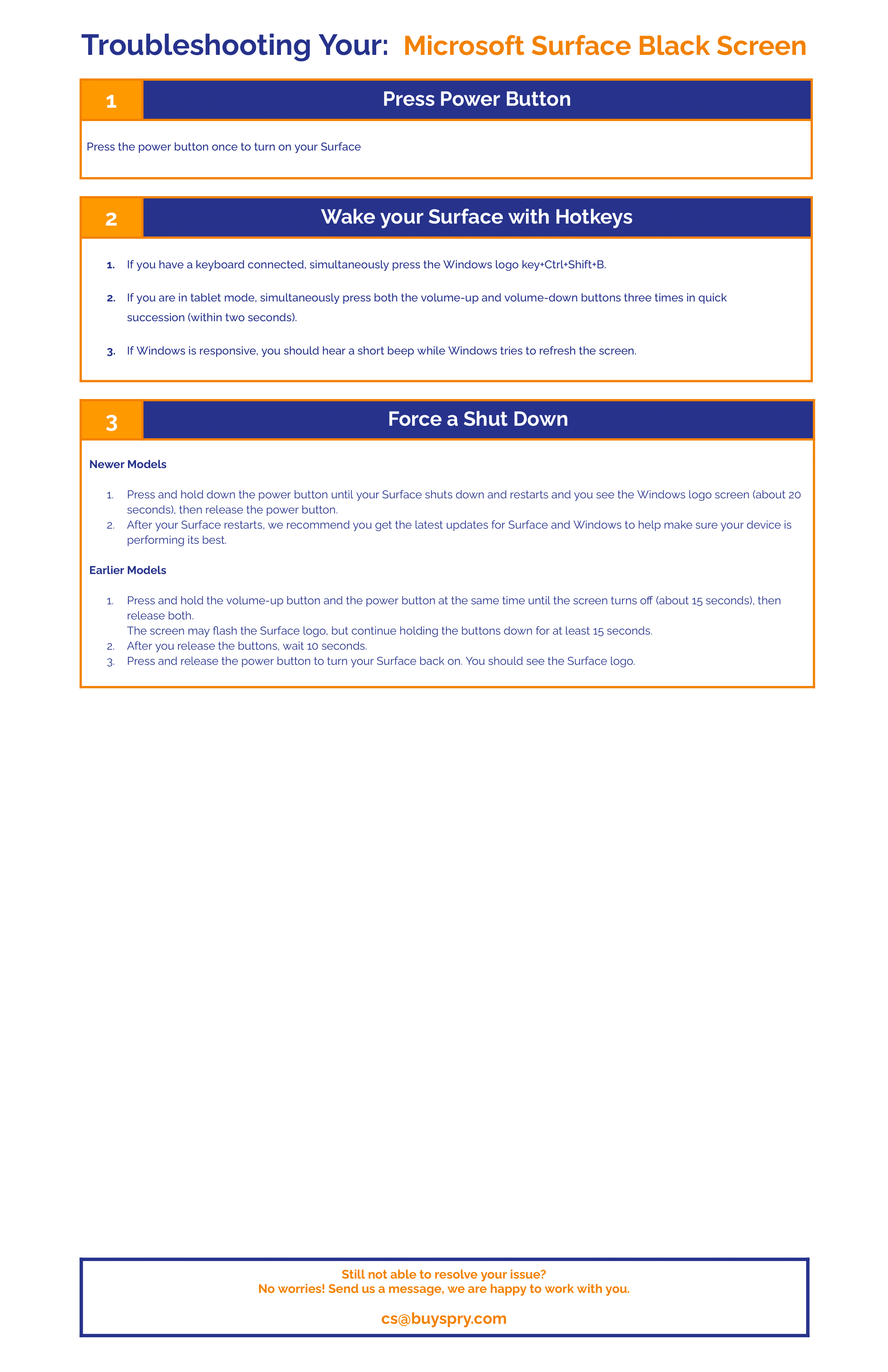 Microsoft Surface Black Screen Issue | Microsoft Surface | BuySPRY ...