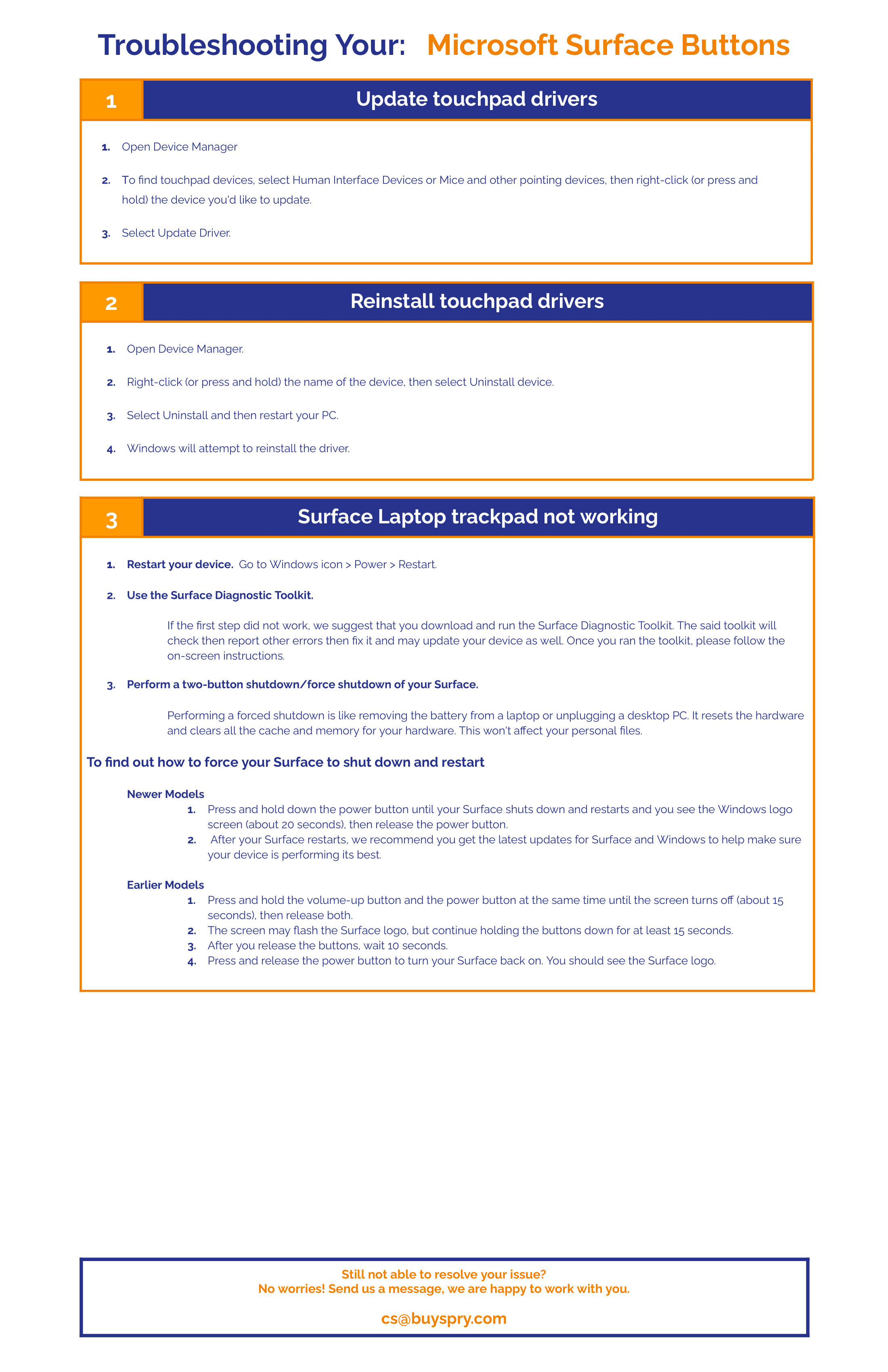 Microsoft Surface Buttons Issue | Microsoft Surface | BuySPRY Customer ...